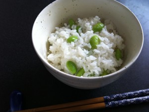 Edamame Rice – Hiroko's Recipes