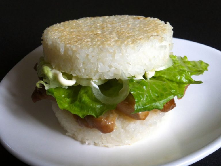 Rice Burger with Teriyaki Chicken – Hiroko's Recipes