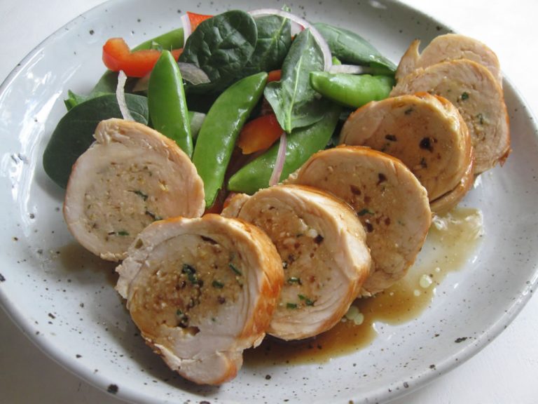 Shiso (Basil) & Lemon Rolled Chicken – Hiroko's Recipes