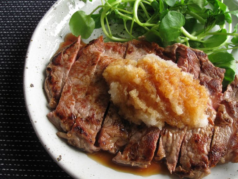 Beef Steak With Grated Daikon & Ponzu – Hiroko's Recipes