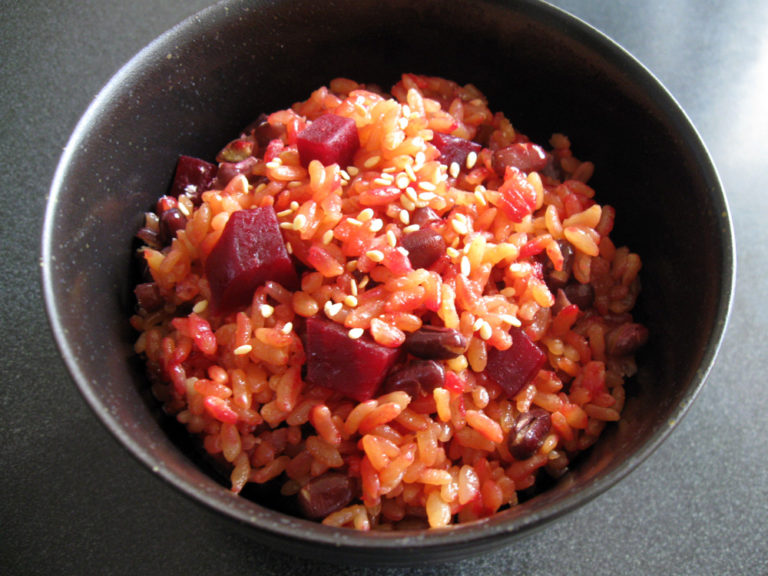 Beetroot & Azuki Rice – Hiroko's Recipes