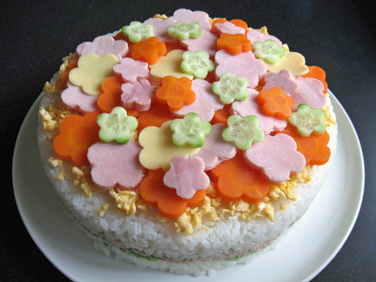 Decorated Sushi Cake – Hiroko's Recipes