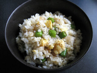 Asparagus & Egg Mazegohan – Hiroko's Recipes