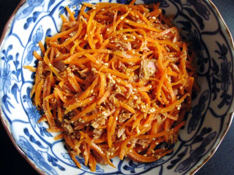 Carrot & Tuna ‘Goma-ae’ – Hiroko's Recipes
