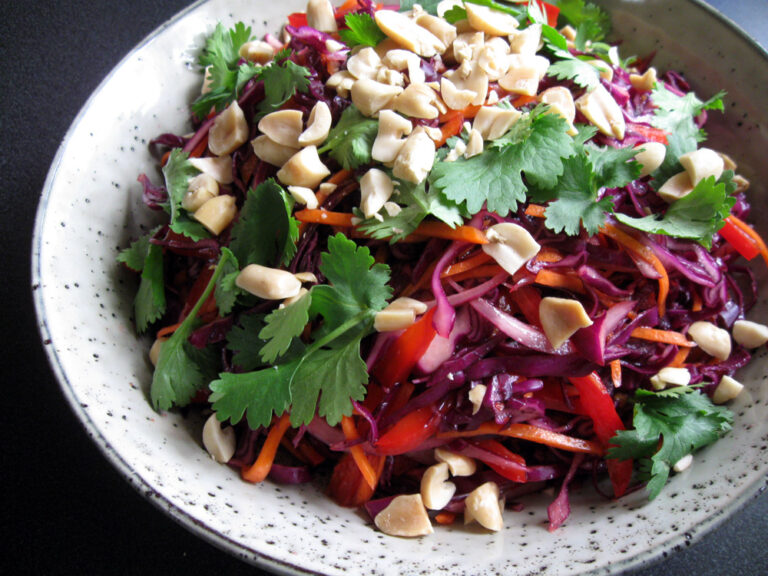 Thai Inspired Red Cabbage Salad – Hiroko's Recipes