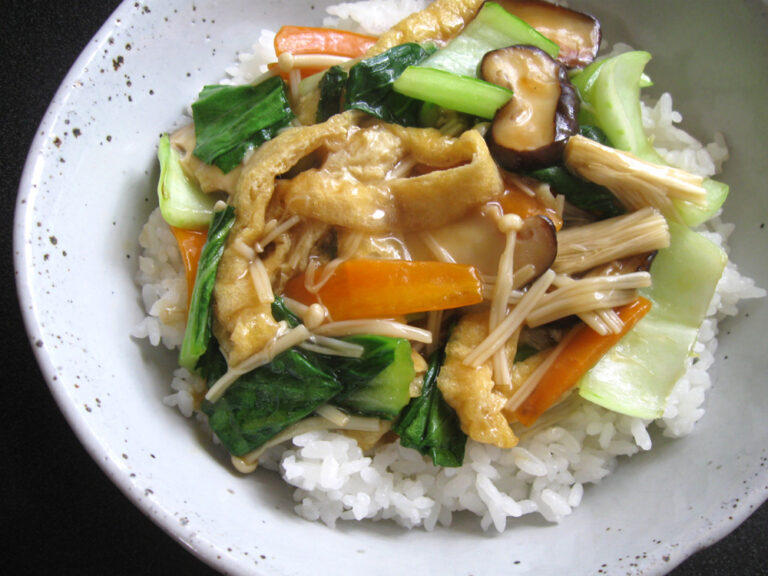 Vegan Vegetable Rice Bowl – Hiroko's Recipes