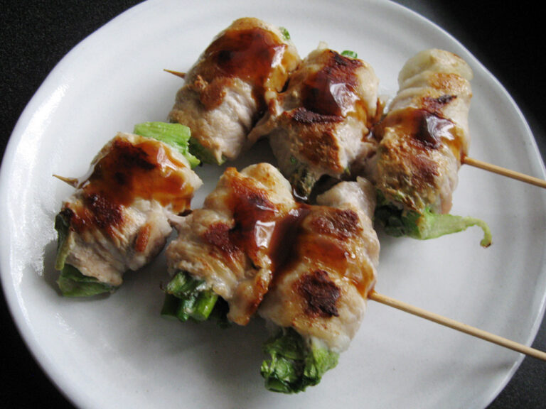 Pork Belly Rolls on Skewers – Hiroko's Recipes
