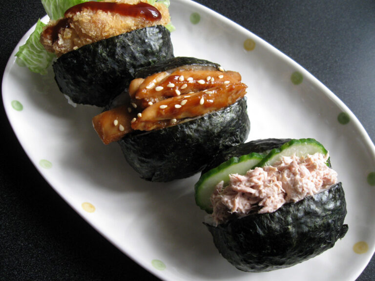 Nori-Wrapped Rice Ball Sandwich – Hiroko's Recipes
