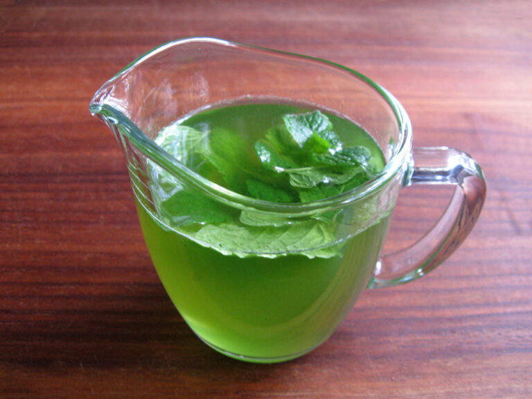 Natural Green Mint Syrup – Hiroko's Recipes