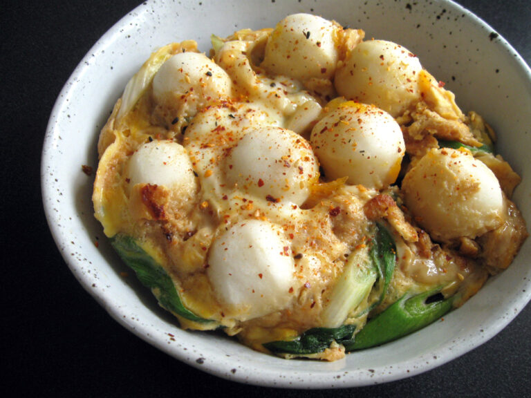 Fish Balls & Egg Rice Bowl – Hiroko's Recipes
