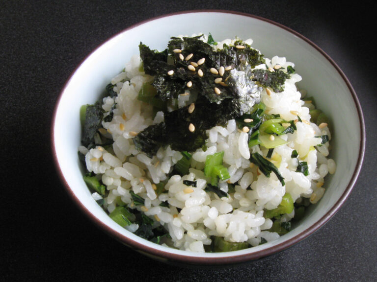 Choy Sum Rice – Hiroko's Recipes