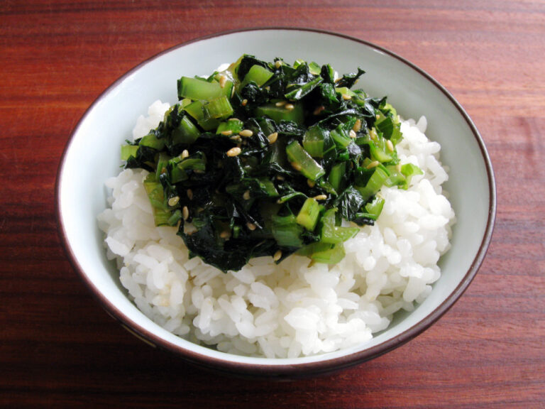 Choy Sum Rice – Hiroko's Recipes