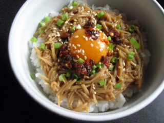 ‘Nametake’ Enoki Rice Bowl – Hiroko's Recipes
