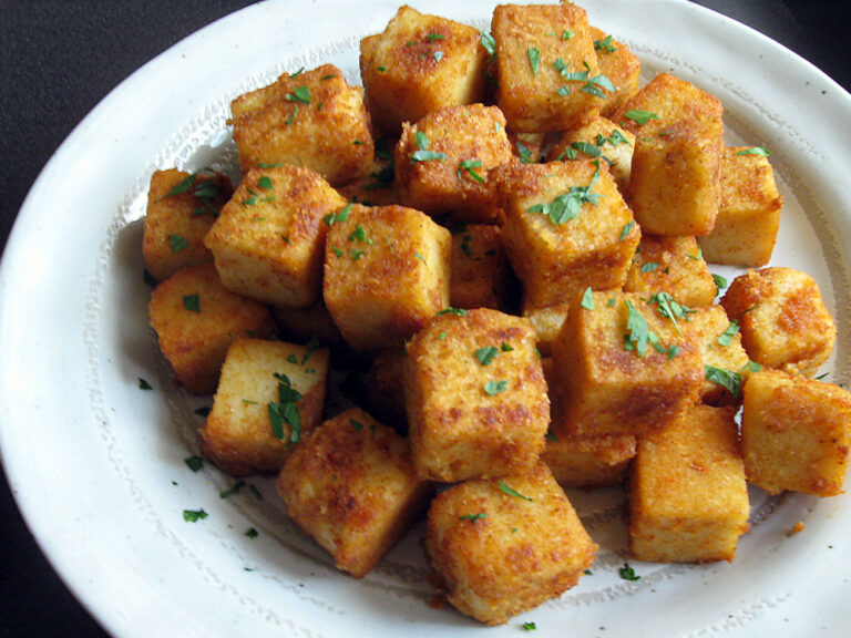 Spicy Pan-fried Lentil Curd – Hiroko's Recipes