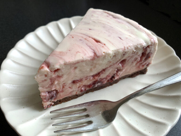 No-Bake Cherry Jam Cheesecake – Hiroko's Recipes