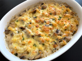 Creamy Mushroom & Pasta Bake – Hiroko's Recipes