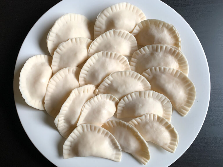 Fried Gyoza Wrapper Snack with Sweet Coconut Filling – Hiroko's Recipes