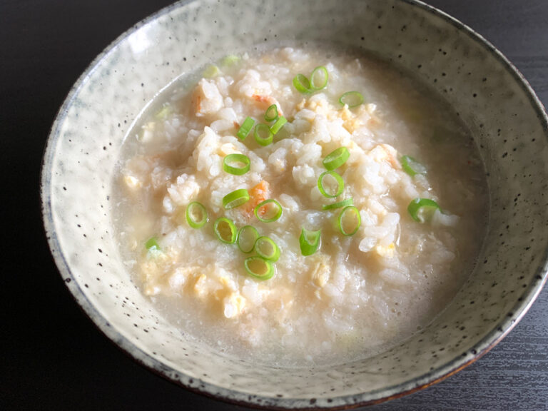 Crab Meat & Egg Rice Soup – Hiroko's Recipes