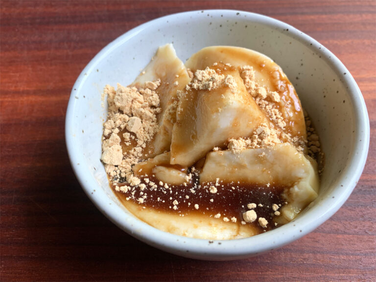 Corn Starch Soy Milk Jelly with Muscovado Syrup – Hiroko's Recipes