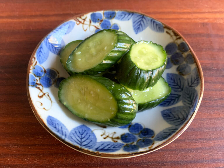 Wasabi Pickled Cucumber – Hiroko's Recipes
