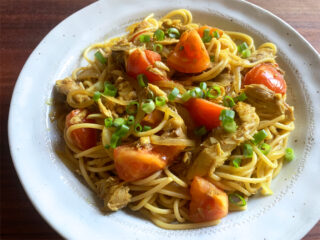 Canned Mackerel Curry Spaghetti – Hiroko's Recipes