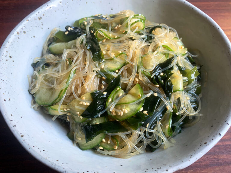 Wakame & Cucumber Harusame Salad – Hiroko's Recipes